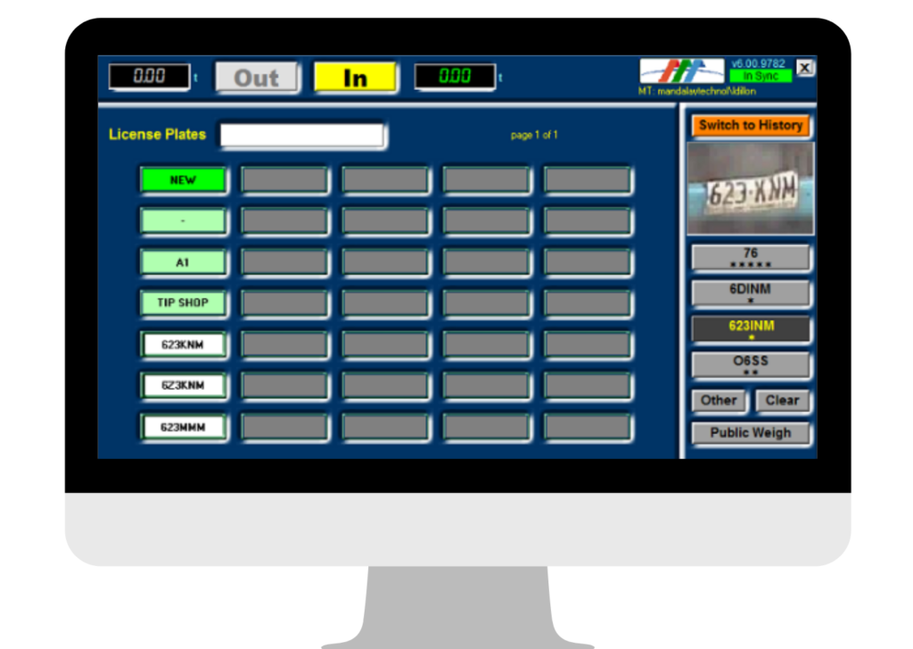 LPR product screen - Mandalay Technologies